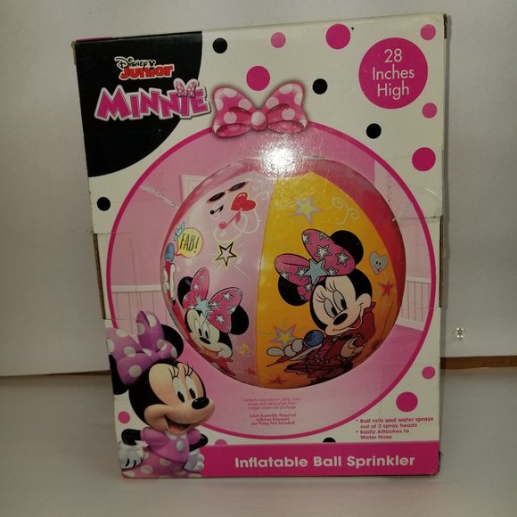 Disney | Swim | Disney Junior Minnie Inflatable Ball Sprinkler 28 High ...